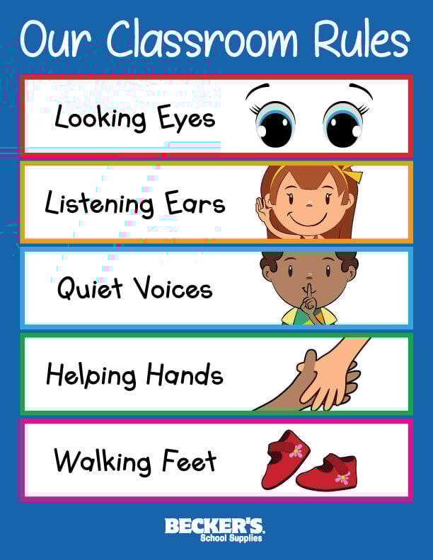 Classroom Rules Posters Free Classroom Rules Poster Preschool – Lights ... Classroom Rules Posters Free Classroom Rules Poster Preschool – Lights ...