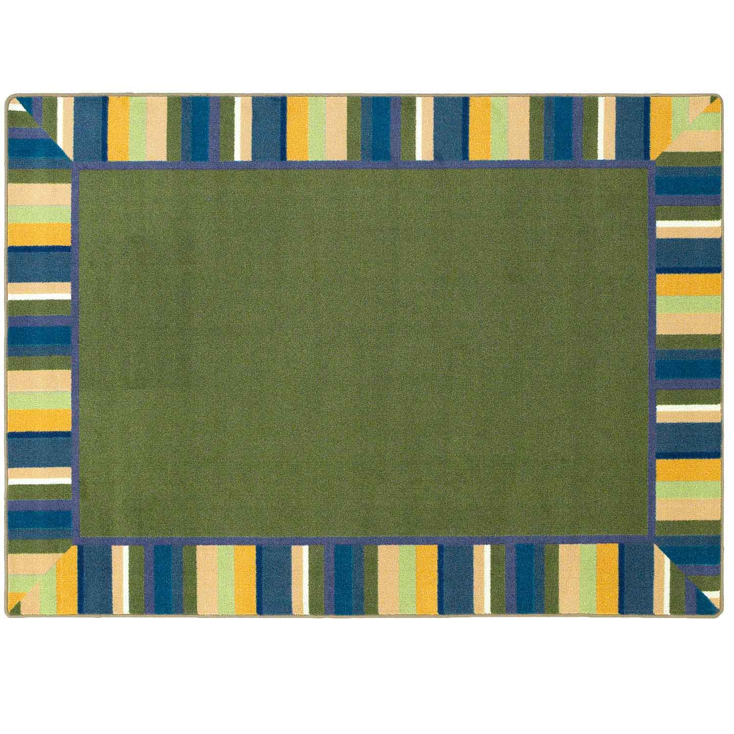 Clean Green Bold Classroom Rug | Becker's School Supplies