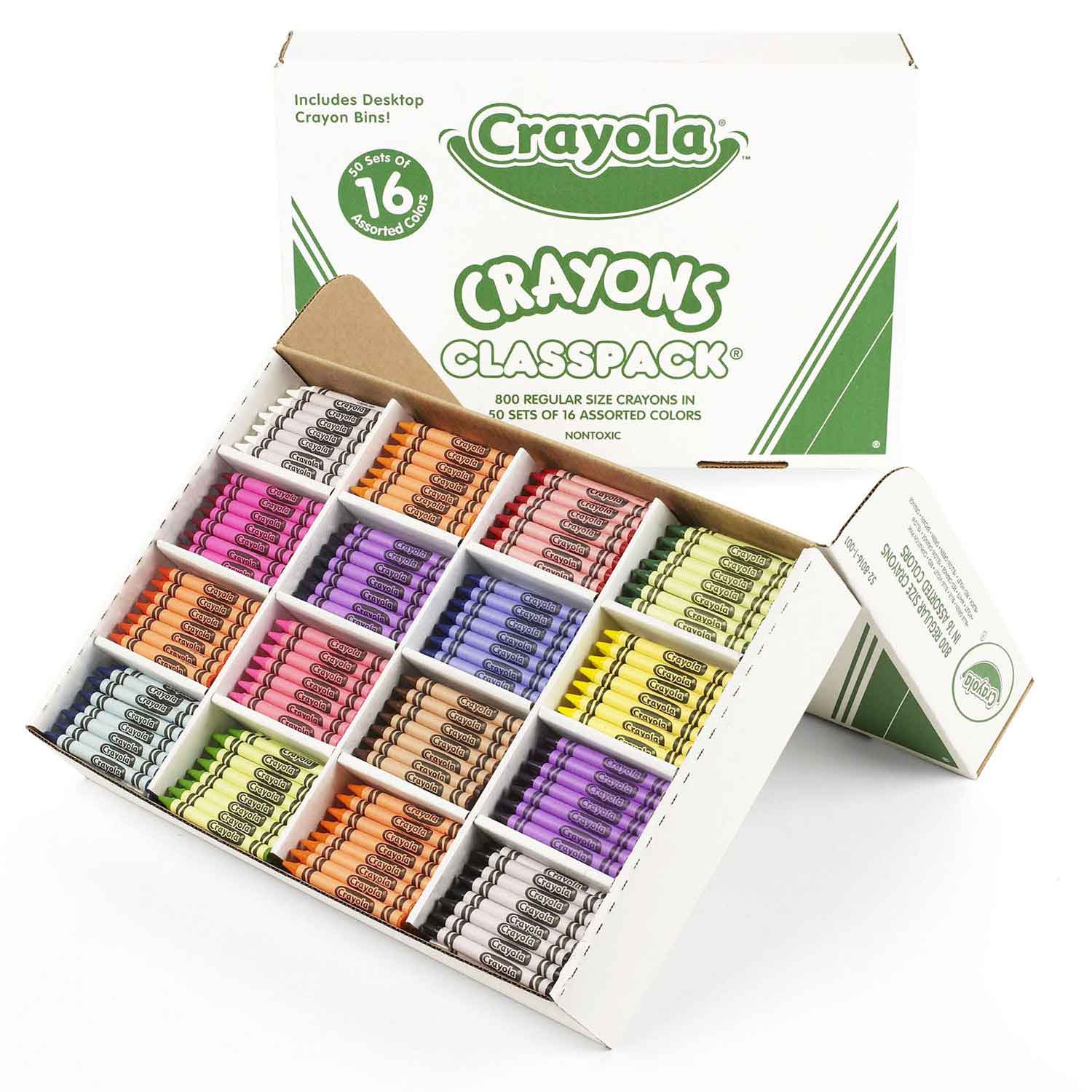 Crayola Regular Crayons Classpack, 16 Colors | Becker's School Supplies
