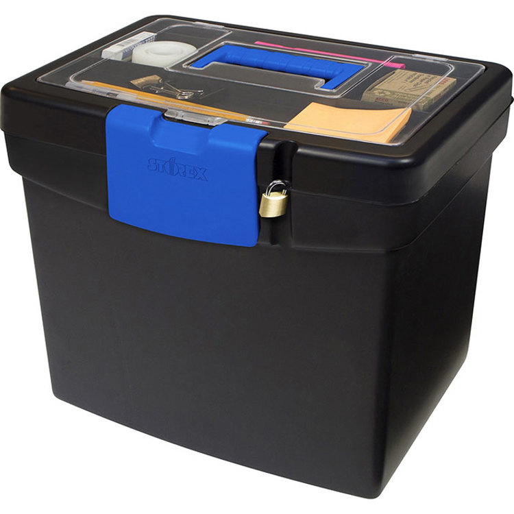Portable Locking File Box | Becker's School Supplies