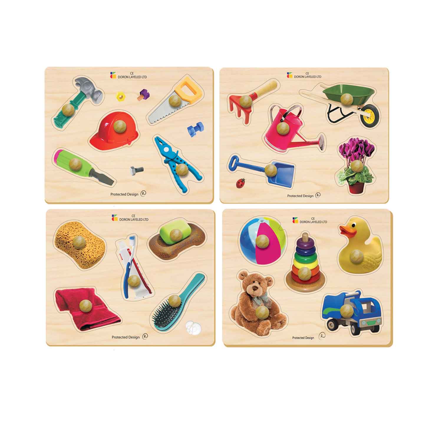 Real Life Knob Puzzle Set | Becker's School Supplies