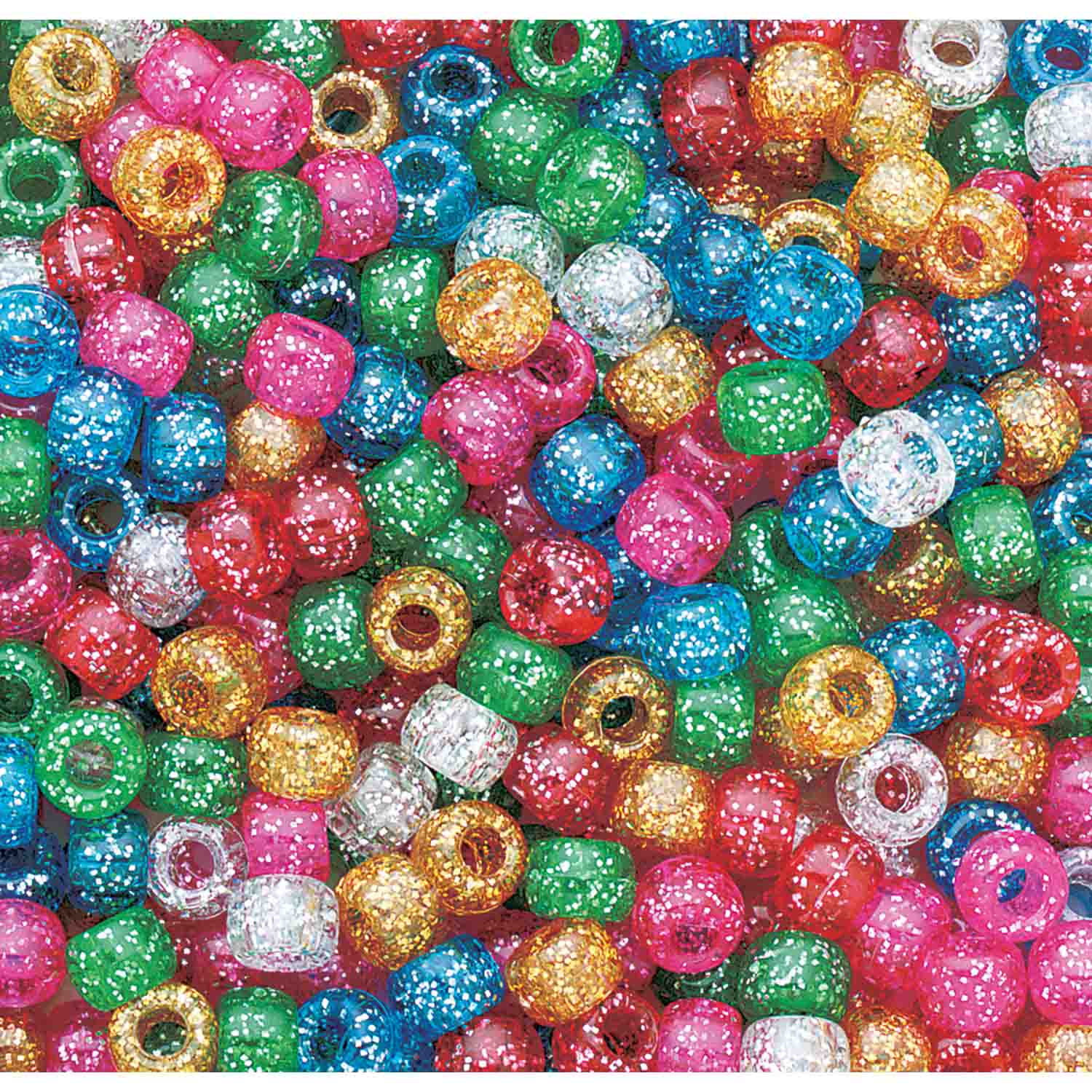 Assorted Sparkle Pony Beads | Becker's School Supplies