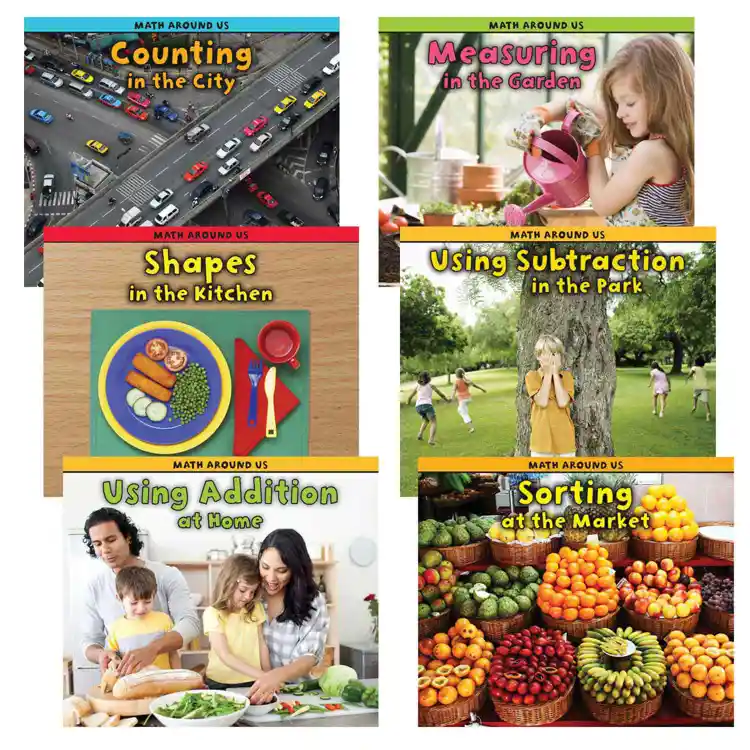 Math Around Us Book Set, 6 Books | Becker's