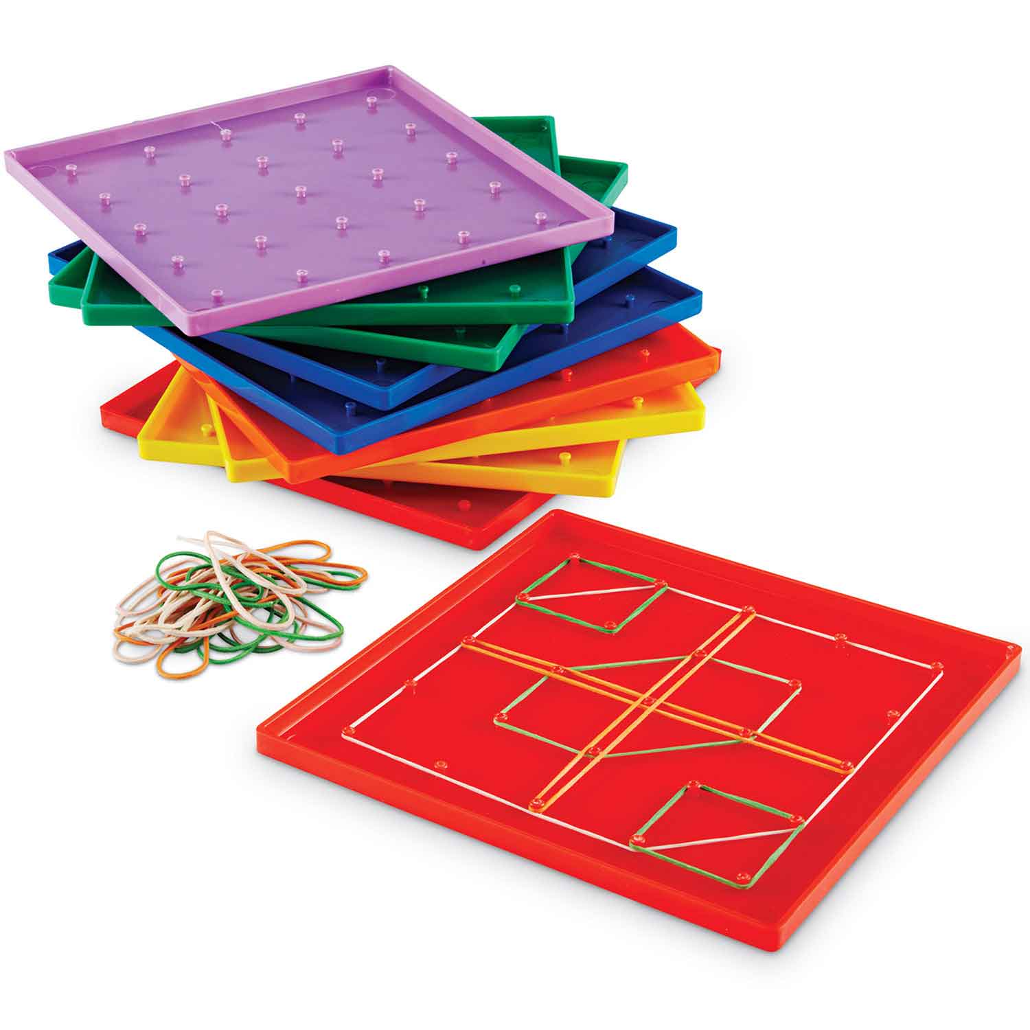 Plastic Geoboards, 10 Pack | Becker's School Supplies