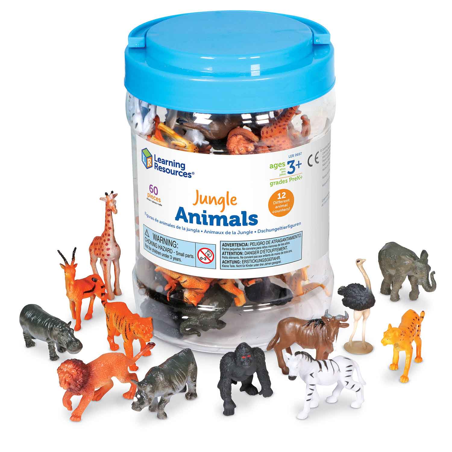 Realistic Jungle Animal Counters | Becker's School Supplies
