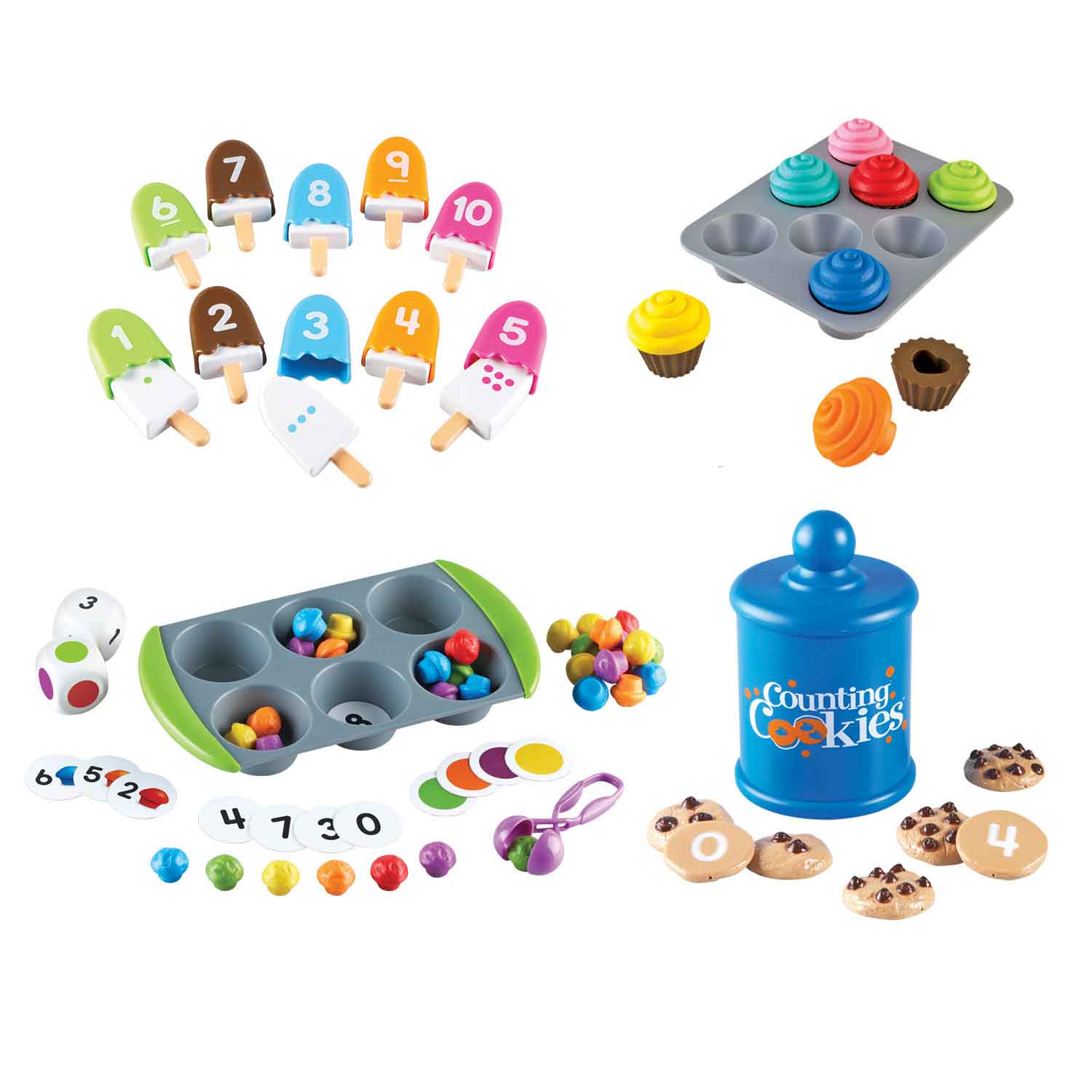 Math Snacks, Set of 4 | Becker's School Supplies