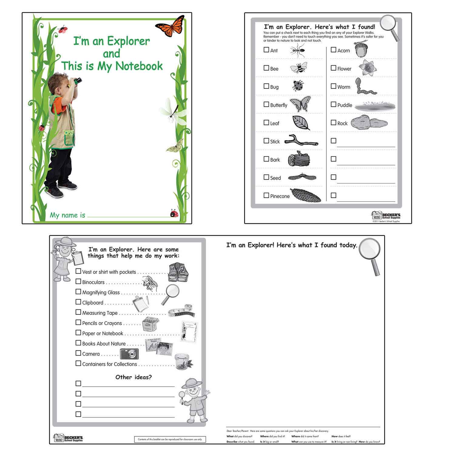 "I'm an Explorer" Notebooks | Becker's School Supplies