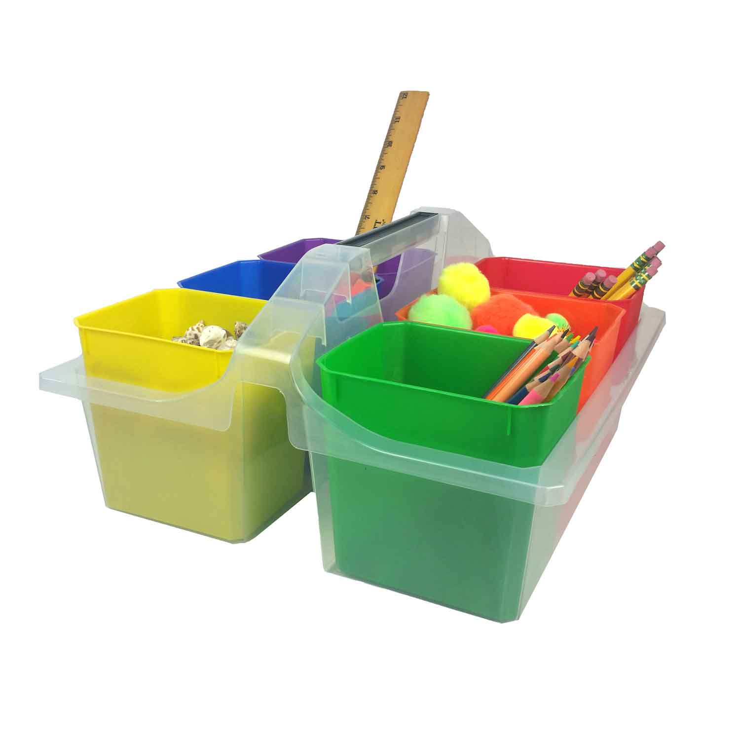 Classroom Supply Caddies with Removable Bins | Becker's