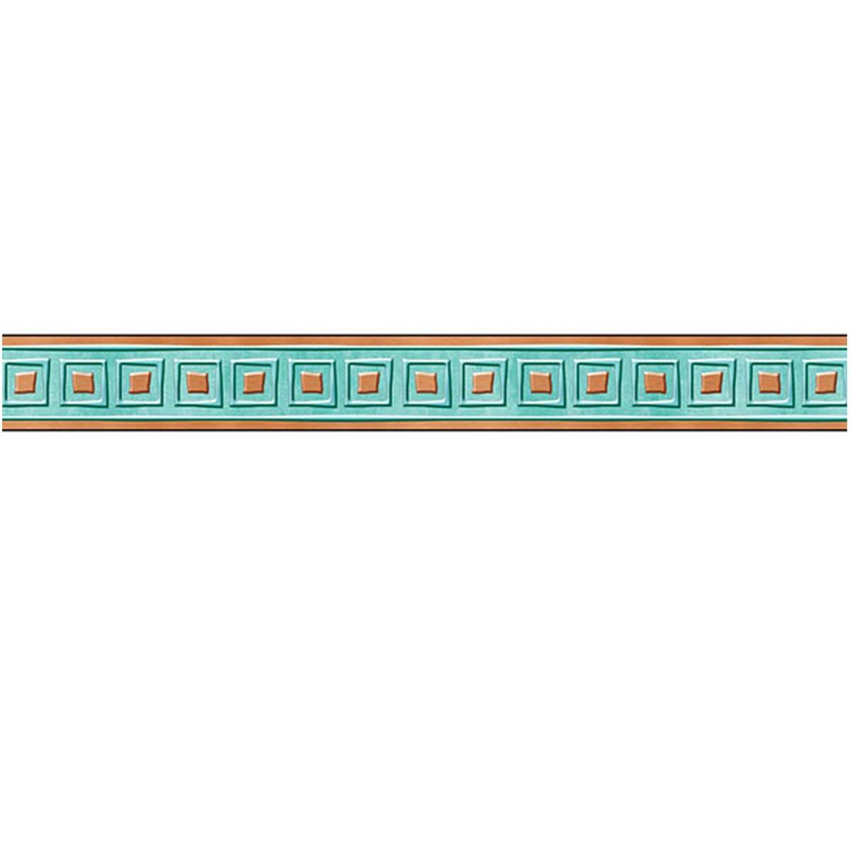 I Love Metal Copper Squares Bolder Border | Becker's School Supplies