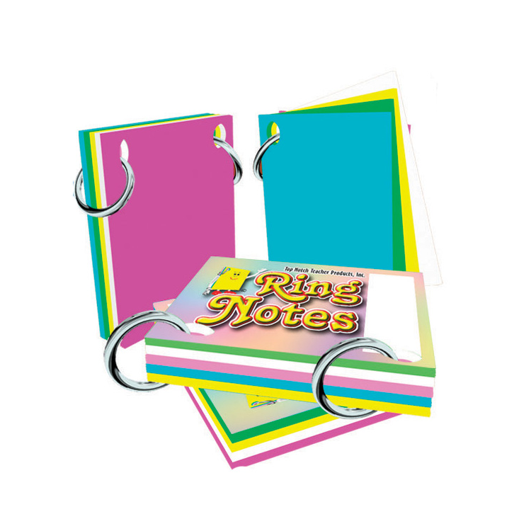 Ring Notes Ring Bound Index Cards, Plain | Becker's School Supplies