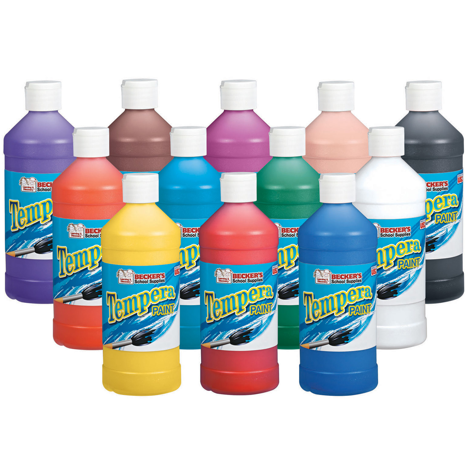 Becker's Tempera Paint Pint Set | Becker's School Supplies