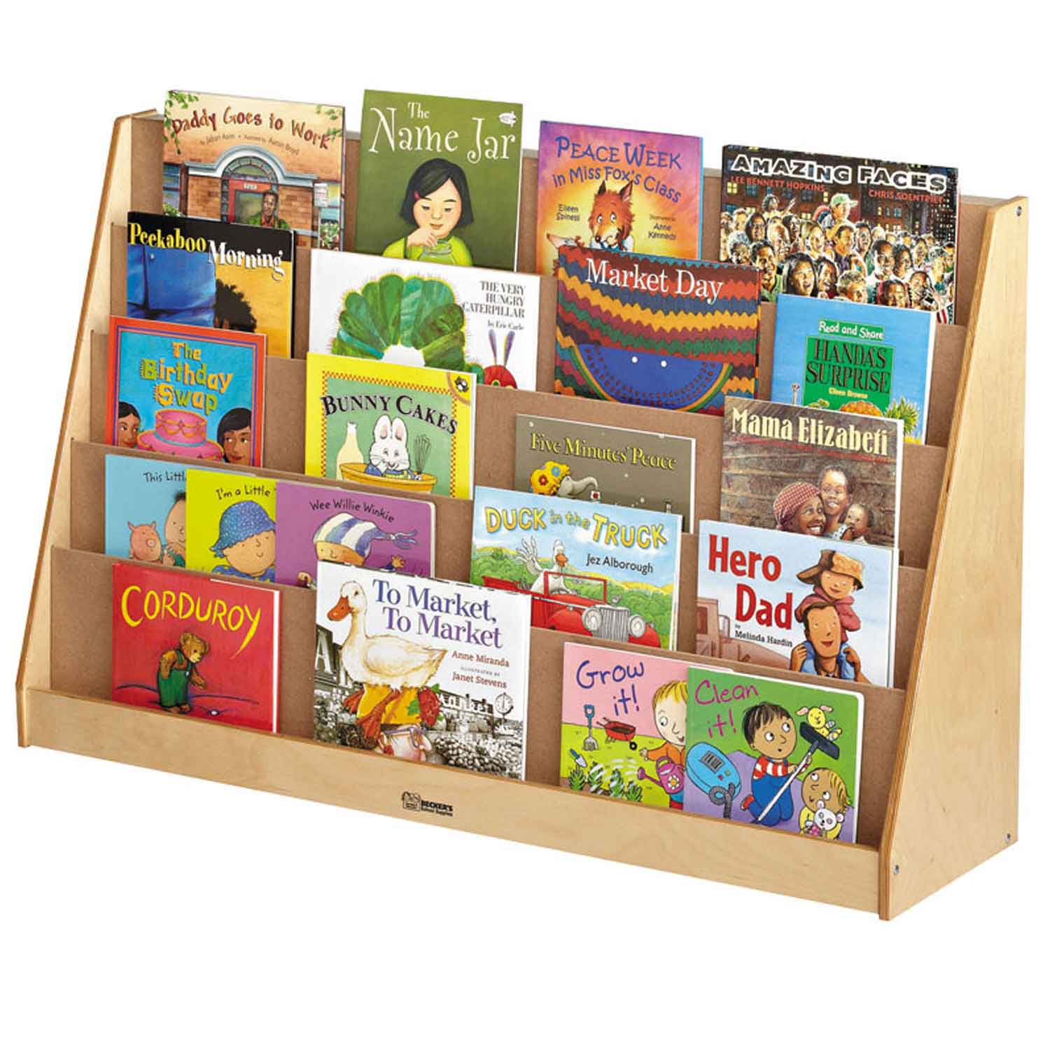 5 Shelf Book Display for Preschoolers | Becker's School Supplies