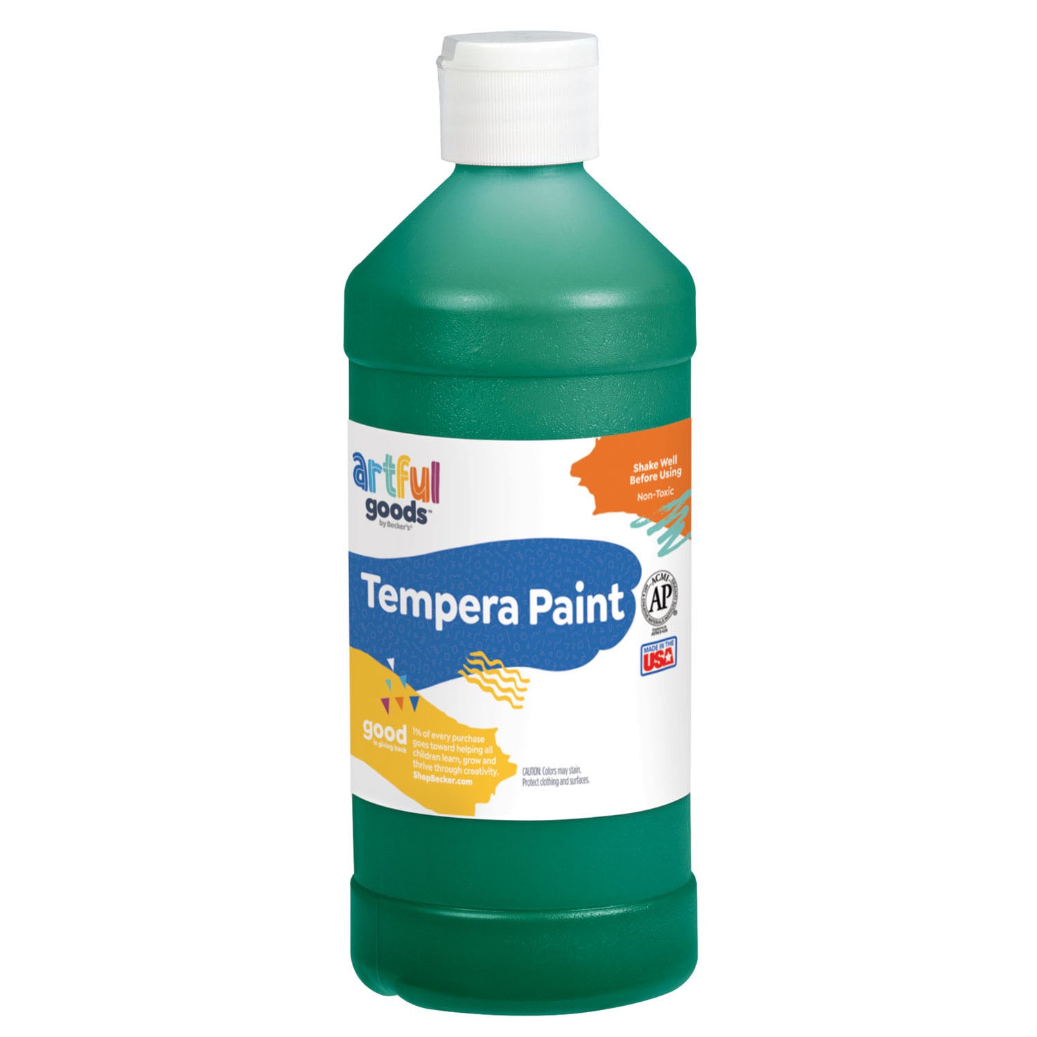 Artful Goods® Tempera Paint, Pint - Green | Becker's
