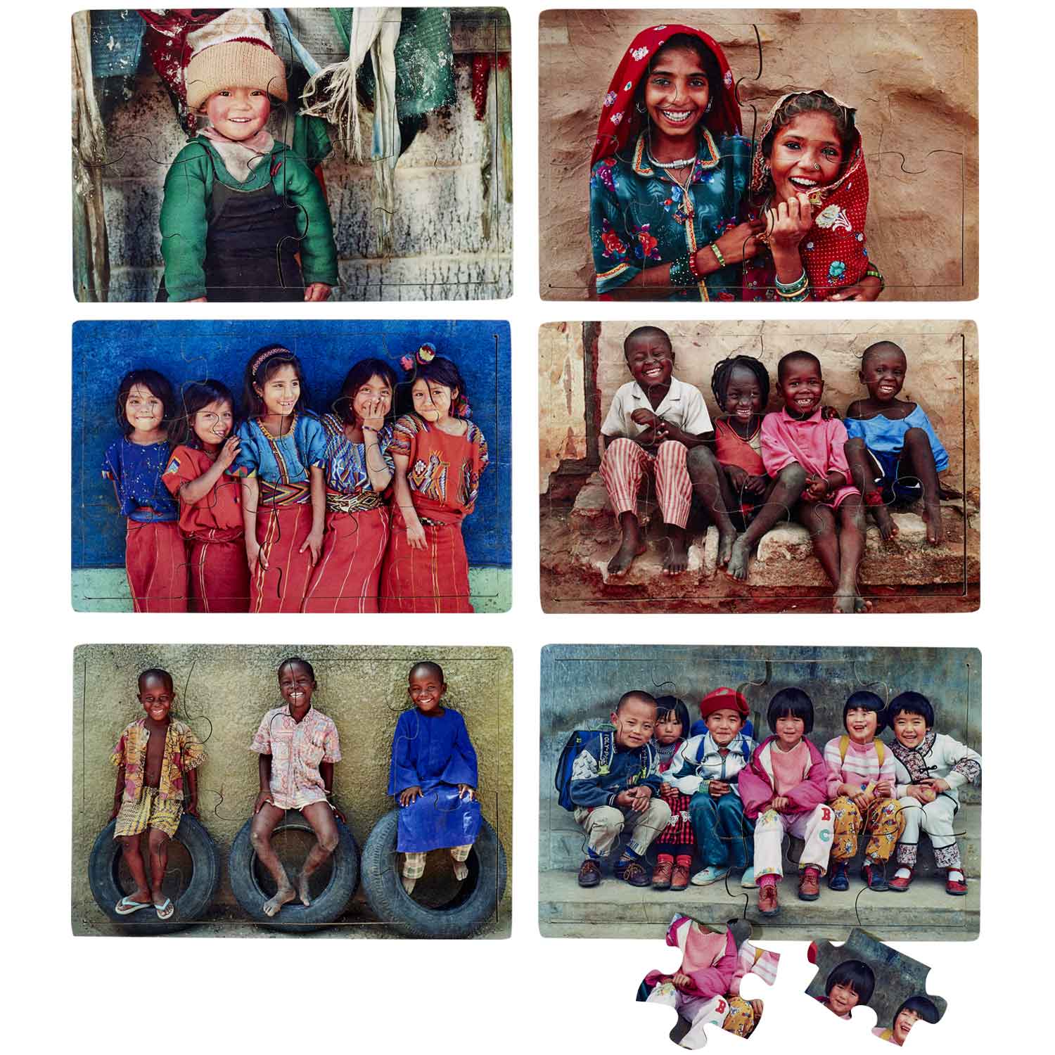 Becker's Global Kids Puzzle Set | Multicultural Puzzle Set | Becker's