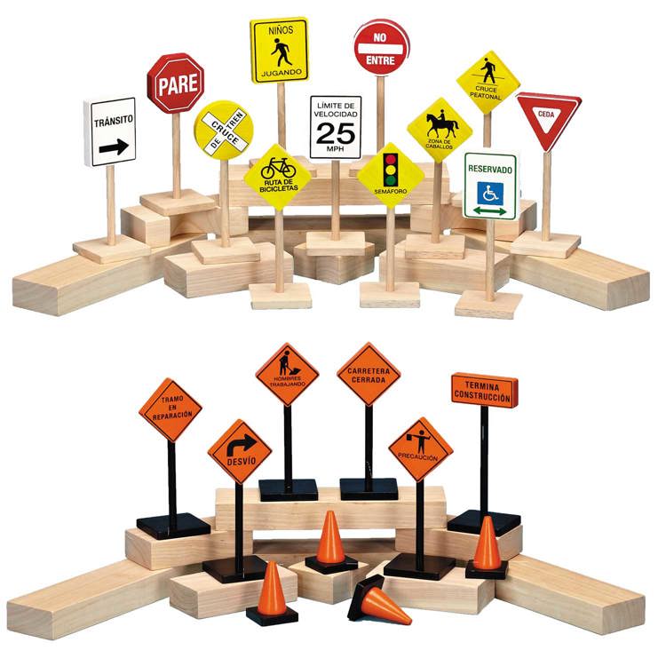 Becker's Bilingual Construction & Road Sign Set | Becker's