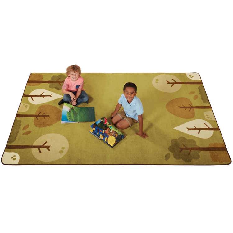 KIDSoft™ Tranquil Trees Rug | Becker's School Supplies