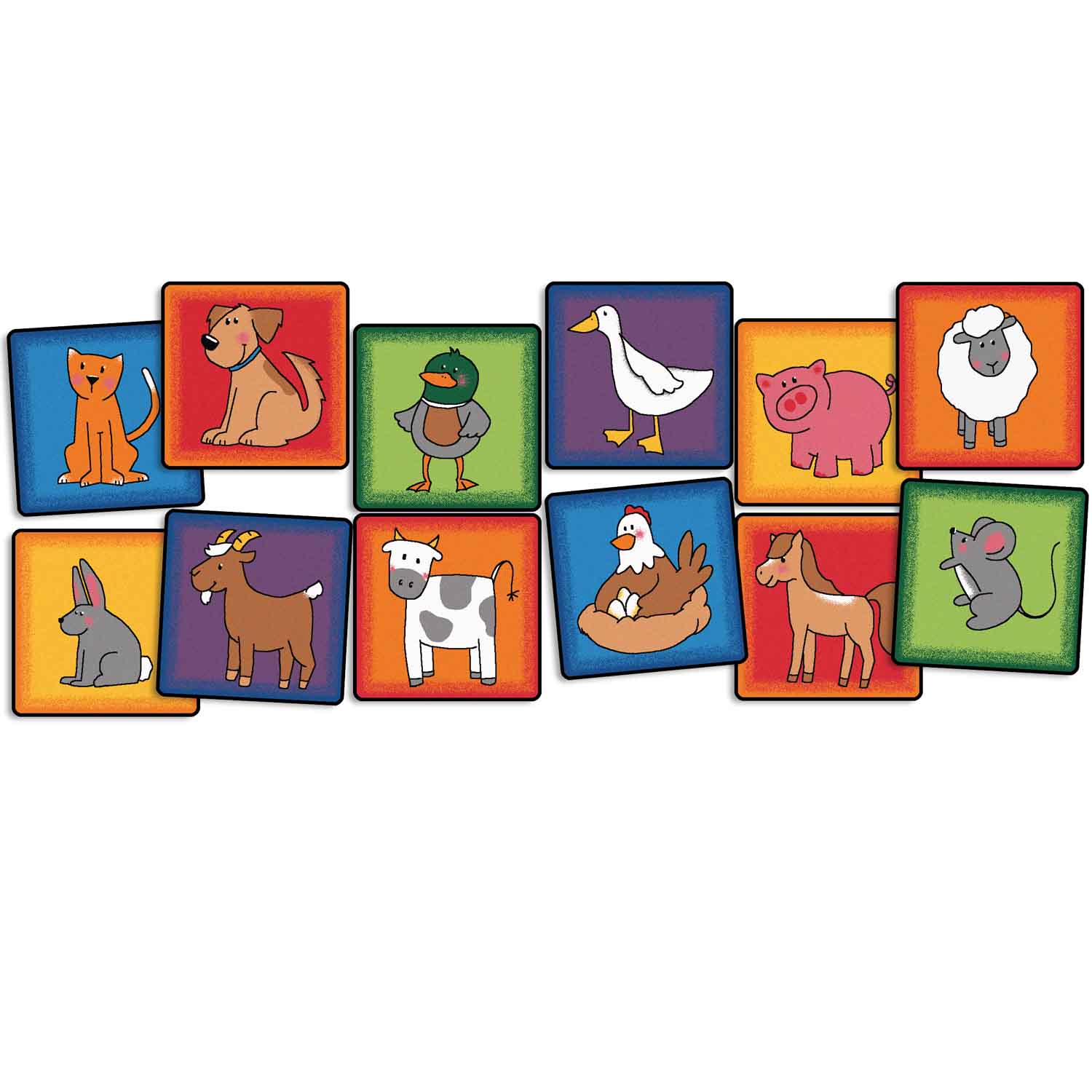 KIDS Value Plus™ Farm Animals Seating Squares Kit | Becker's