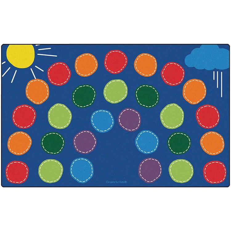 Rainbow Seating Classroom Rug | Becker's School Supplies