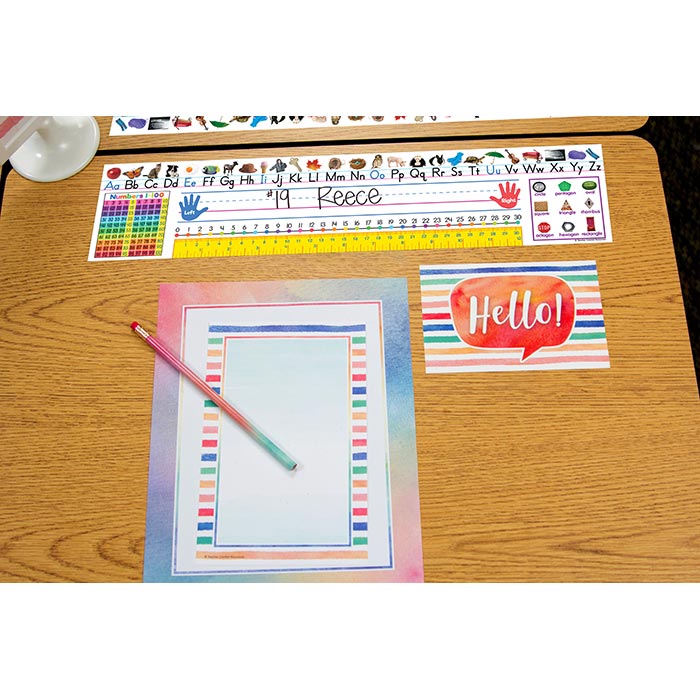 Colorful Reference Name Plates | Becker's School Supplies