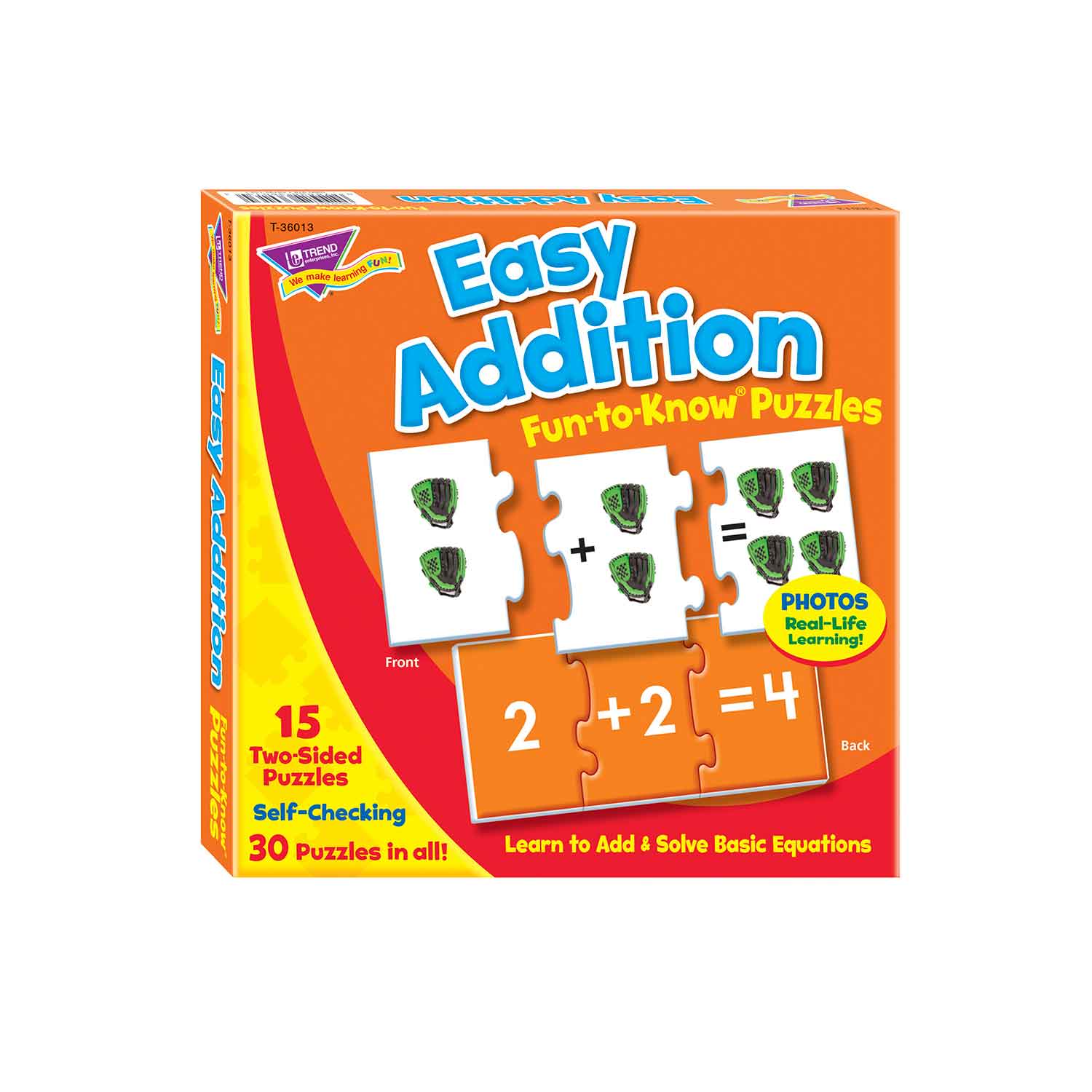 Easy Addition Fun-to-Know Puzzles | Becker's School Supplies
