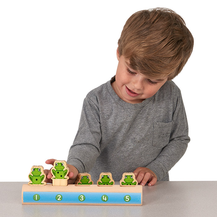 Five Frogs on a Log Counting Toy | Becker's