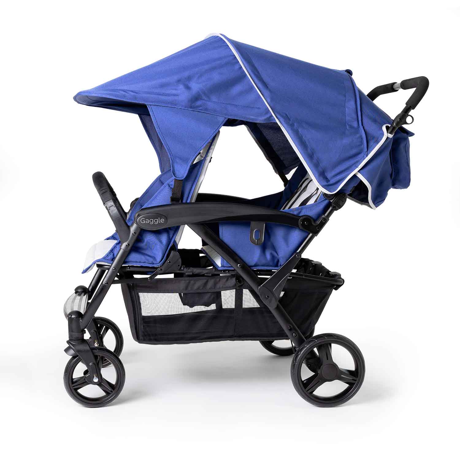 Gaggle Odyssey 4-Passenger Quad Stroller Navy/Gray | Becker's