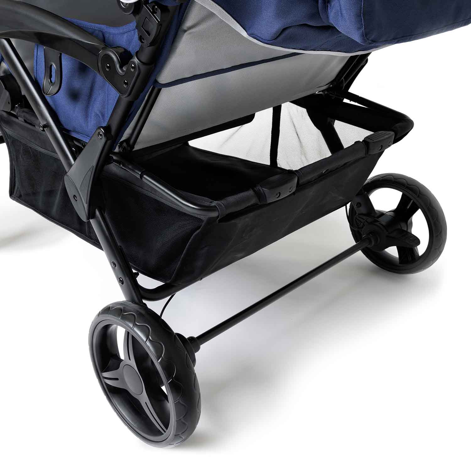 Gaggle Odyssey 4-Passenger Quad Stroller Navy/Gray | Becker's