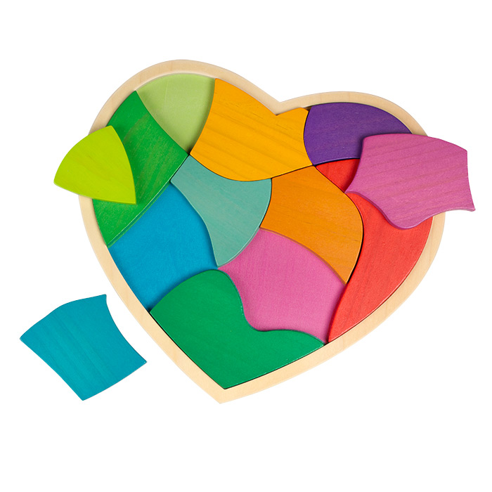 Heart Full of Colors Puzzle | Becker's School Supplies