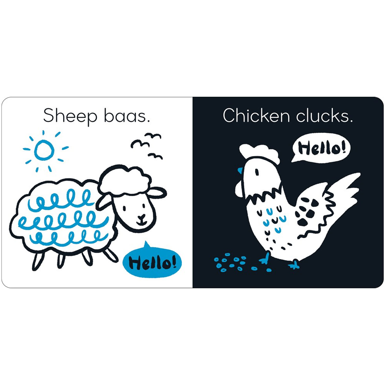 Hello Farm!: A High-Contrast Board Book | Becker's