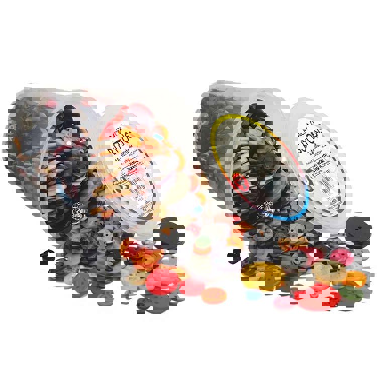 Assorted Buttons Bucket | Becker's School Supplies