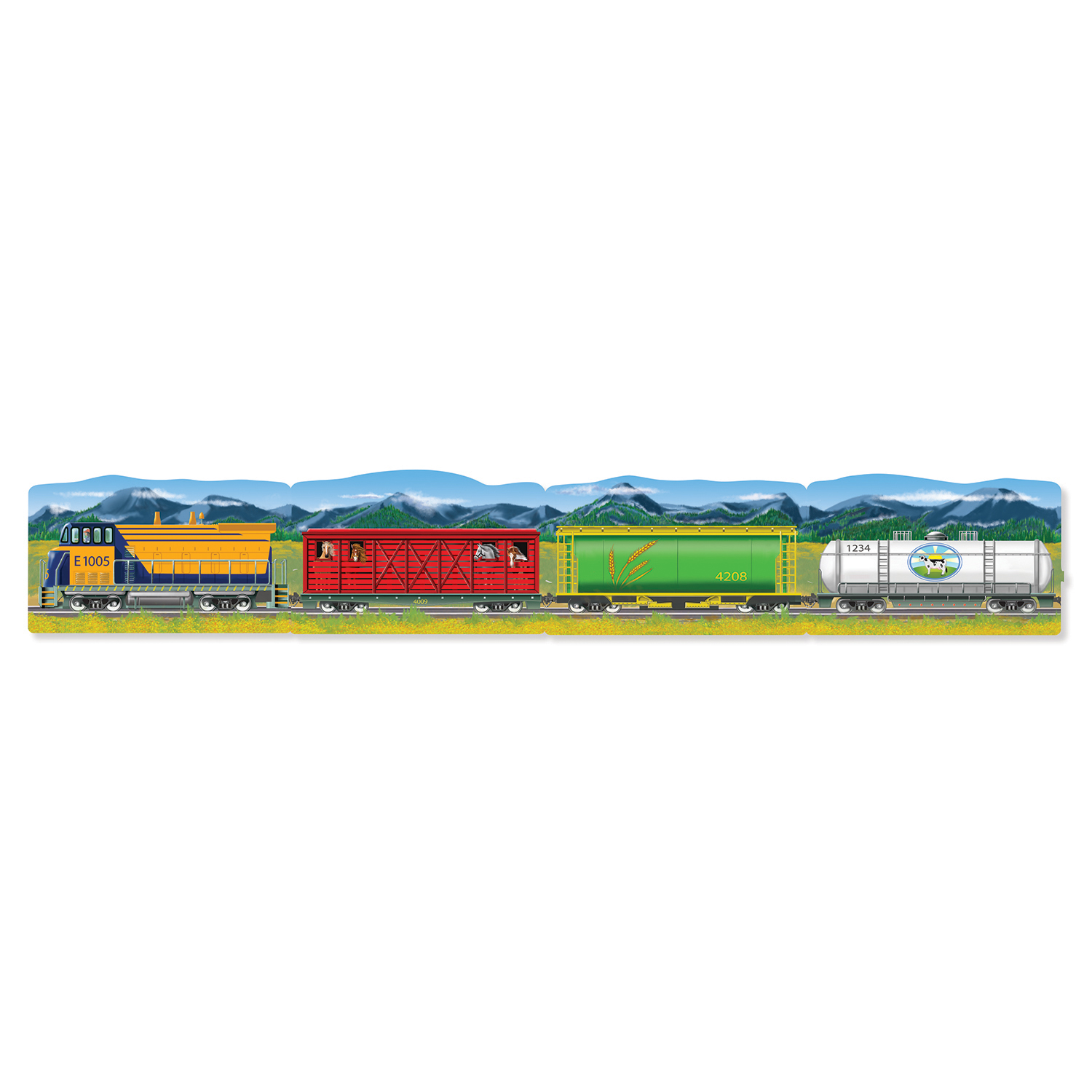 Trains Linking Floor Puzzle | Becker's School Supplies