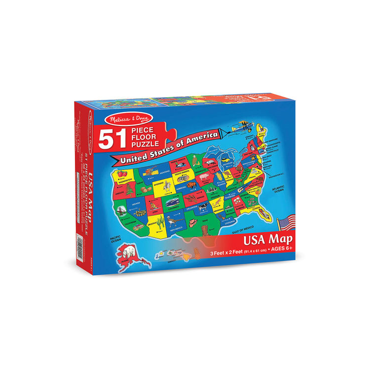 Melissa & DougÂ® USA Map Floor Puzzle | Becker's