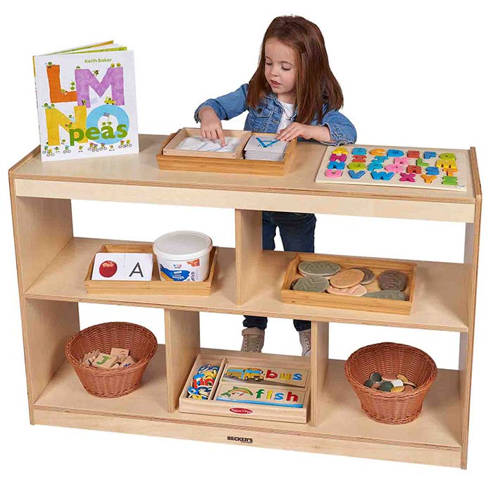 Open Back Single Storage Unit | Becker's School Supplies