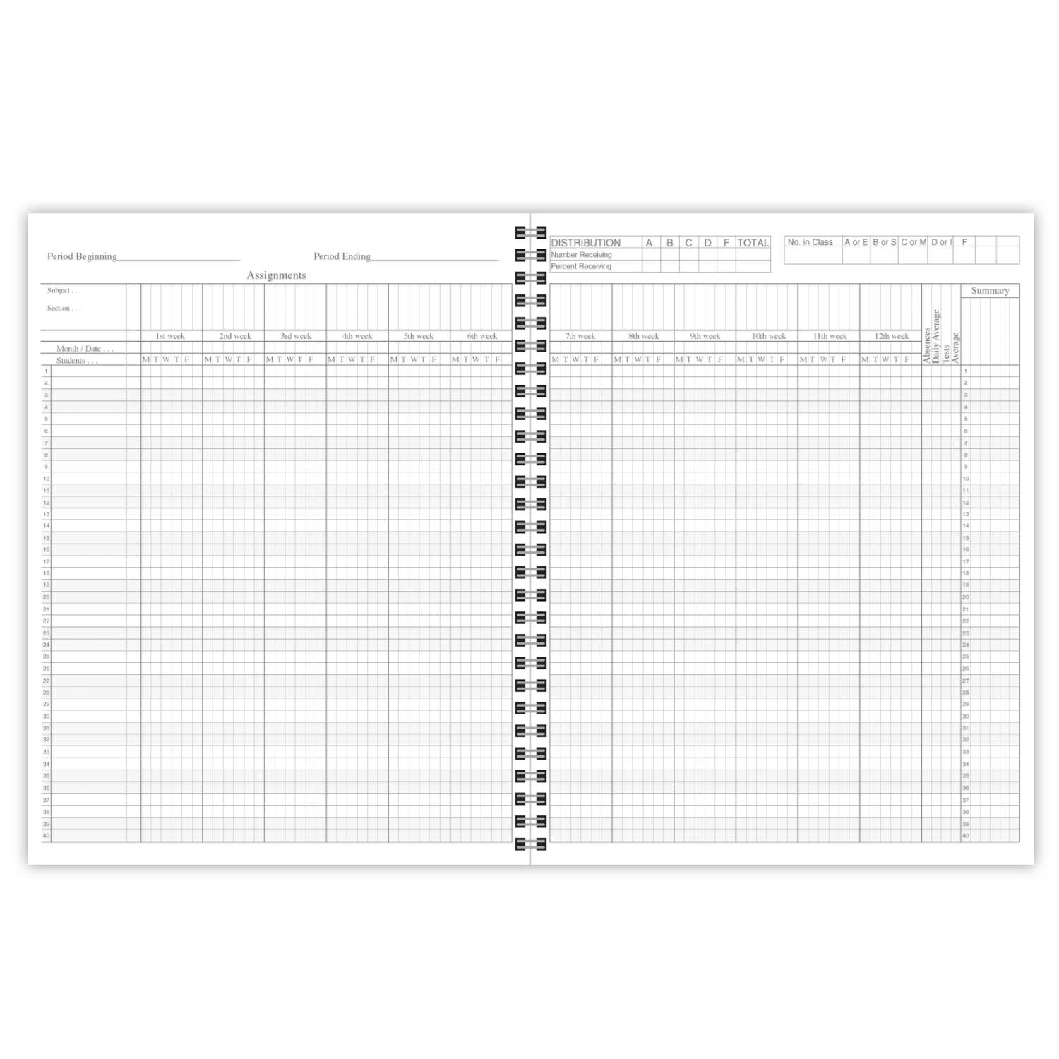 Class Record Book Becker s School Supplies Class Record Book Becker s School Supplies
