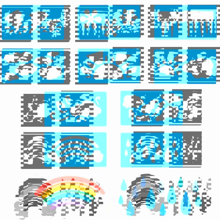 Weather Stencils | Becker's School Supplies