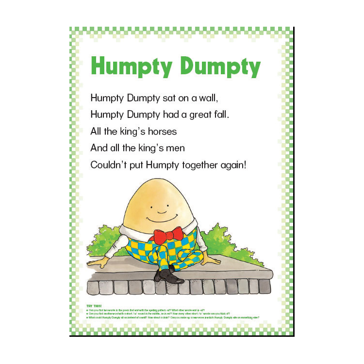 Nursery Rhyme Flip Chart | Becker's School Supplies