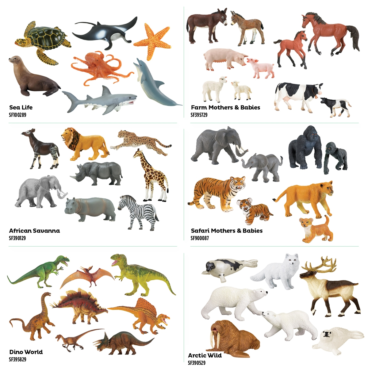 Realistic Animals Complete Set | Becker's School Supplies
