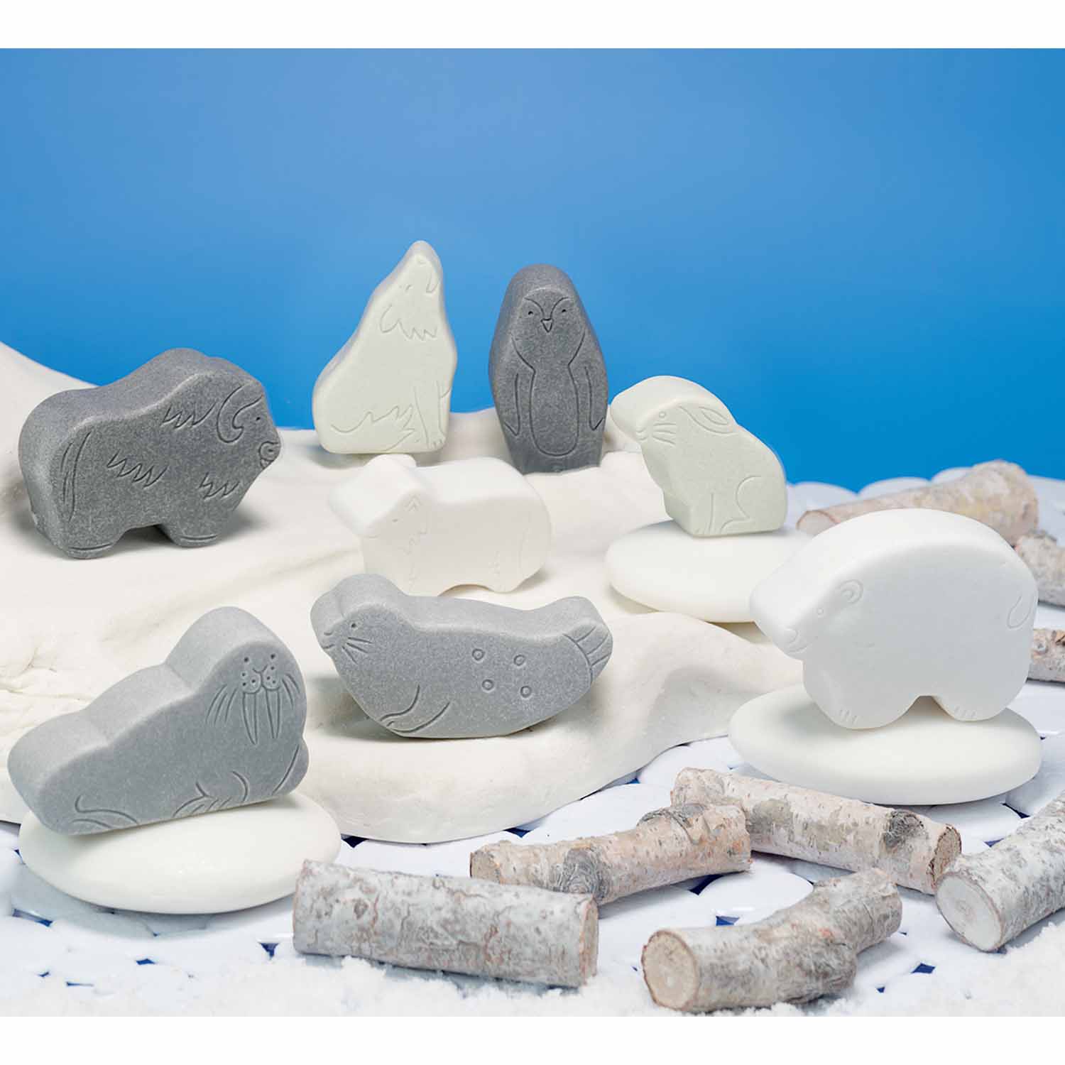 Small World, Polar Animals Play Stones | Becker's School Supplies