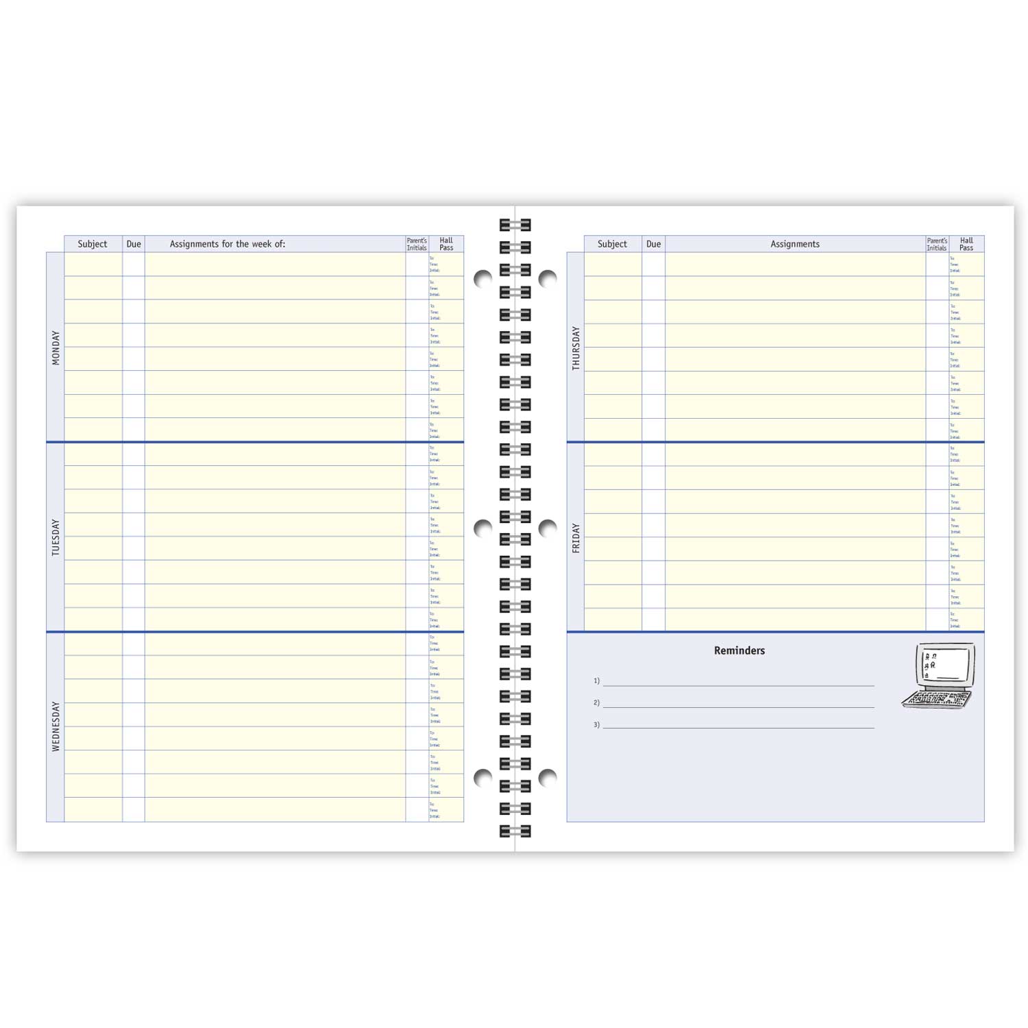 Student Assignment Books, Set of 10 | Becker's School Supplies