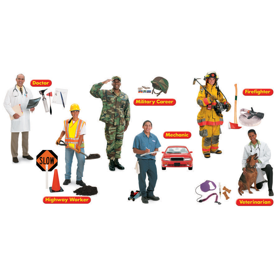 Community Helpers Bulletin Board Set | Becker's