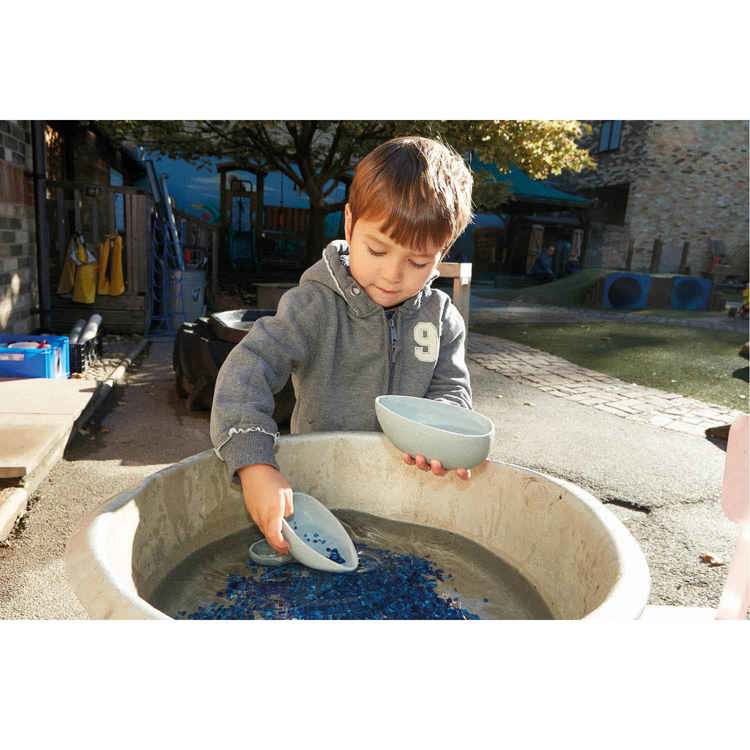 Rustic Bowls & Pourers Set for Outdoor Classroom | Becker's